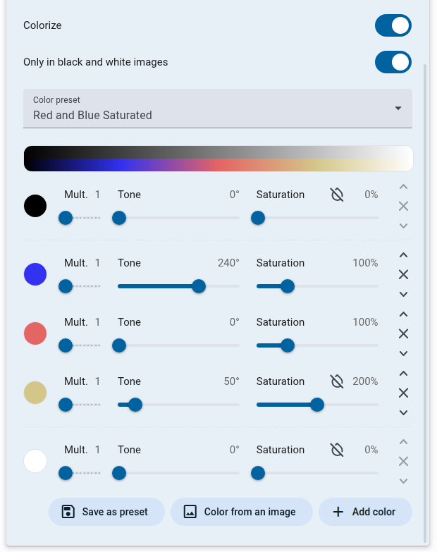 Color filters | OpenComic